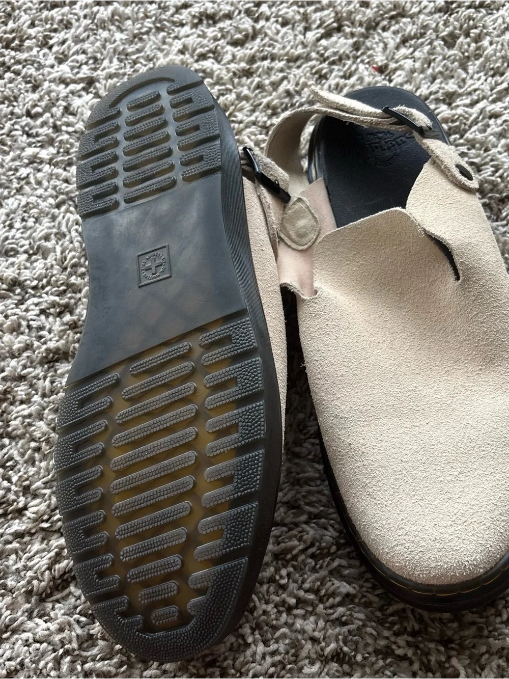Dr. Martens | Shoes | Dr Martens Womensunisec Cream Suede Slingback ...